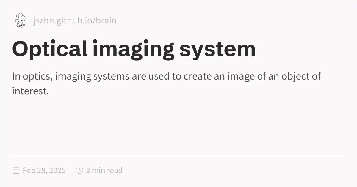 Optical imaging system